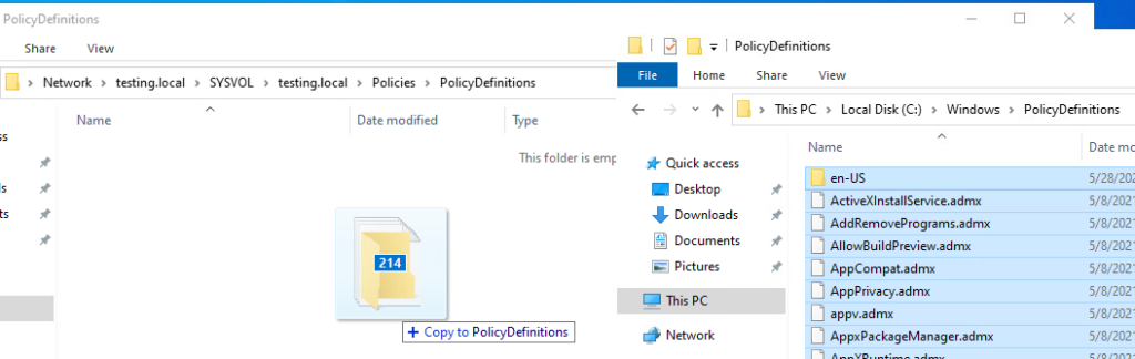 Create Active Directory Central Store - theDXT