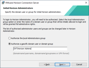 Install VMware Horizon Connection Server - theDXT