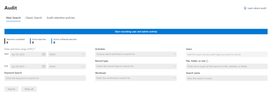 Microsoft 365 Audit Logging - theDXT Microsoft 365 Audit Logging - theDXT