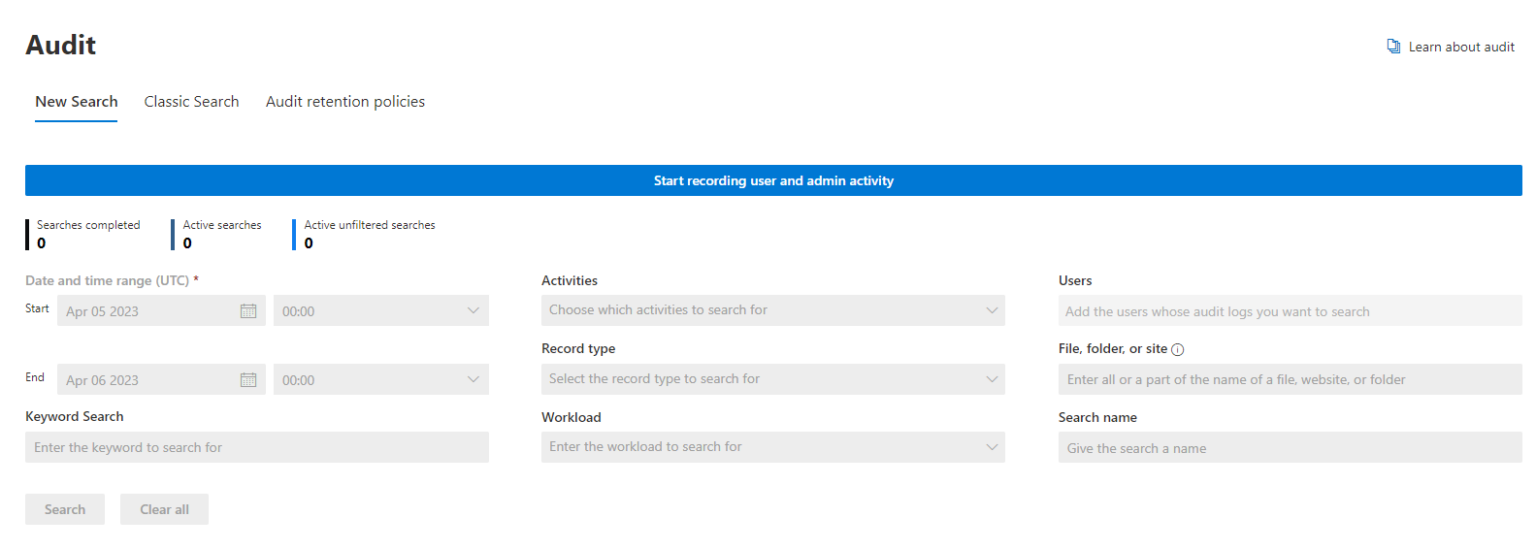 Microsoft 365 Audit Logging - theDXT