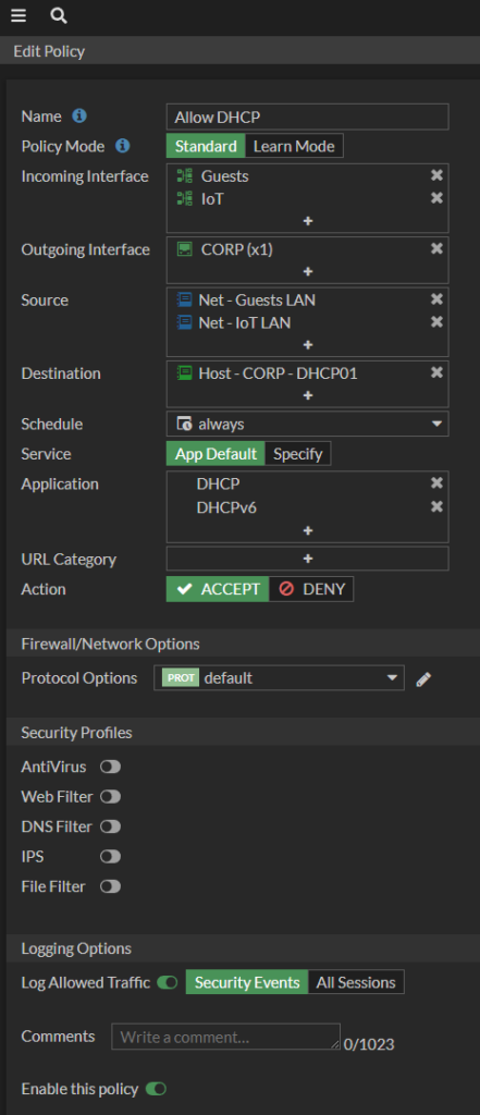 FortiGate Policy Mode vs Profile Mode - theDXT