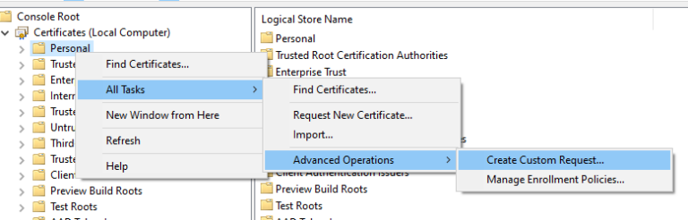 Generate CSR with MMC - theDXT