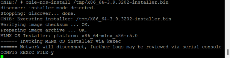 ONIE and Onyx (MLNX-OS) Install - theDXT