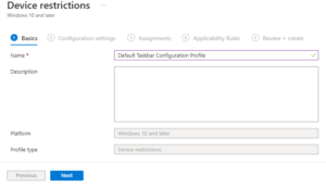 Intune Deploy Default Taskbar - theDXT