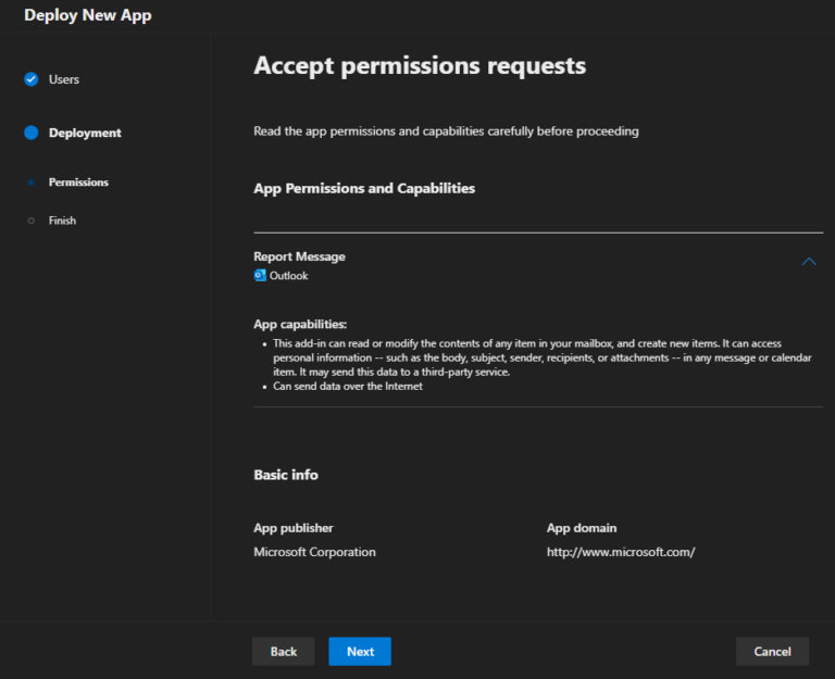 Microsoft 365 Report Message Button - theDXT