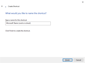 New Teams Desktop Shortcut - theDXT