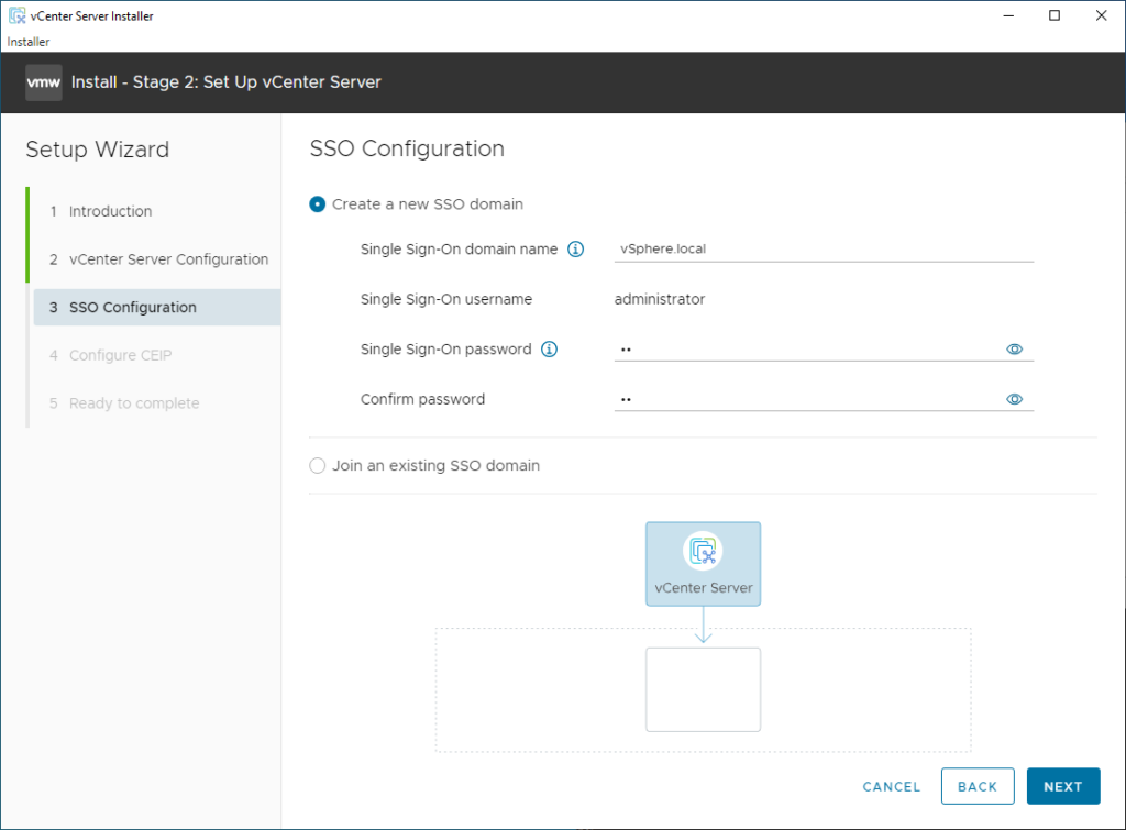 Install VMware vCenter - theDXT
