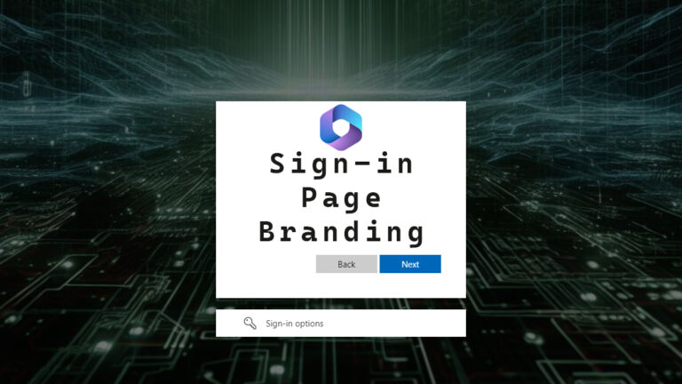 Microsoft 365 Sign-in Page Branding - theDXT