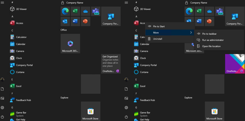 Intune Deploy Windows 10 Default Start Menu - theDXT