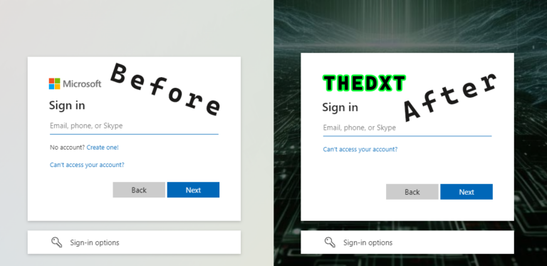 Microsoft 365 Sign-in Page Branding - theDXT