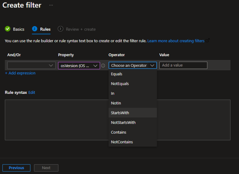 Intune Device Filters - theDXT