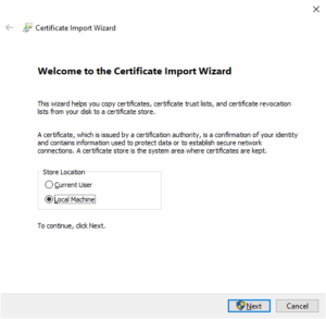 Install PFX Certificate in Windows - theDXT