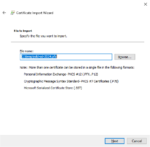 Install PFX Certificate in Windows - theDXT