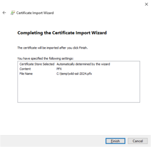 Install PFX Certificate in Windows - theDXT