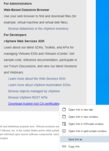 Install VMware vCenter Certificate in Windows - theDXT