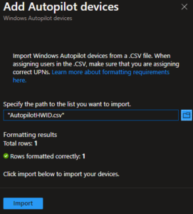 Windows Autopilot Hardware ID - theDXT