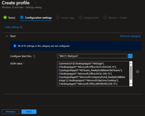 Intune Deploy Windows 11 Default Start Menu - theDXT
