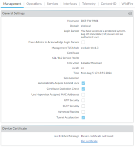Palo Alto Device Certificate - theDXT