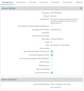 Palo Alto Device Certificate - theDXT