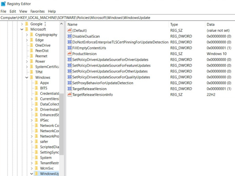 Windows Update Settings Stuck - theDXT