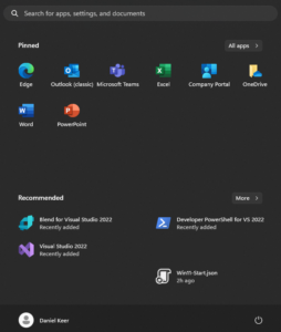 Intune Deploy Windows 11 Default Start Menu - theDXT