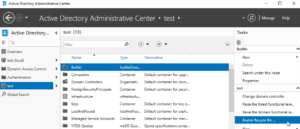 Active Directory Recycle Bin - theDXT
