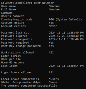 Net User and Net Group - theDXT