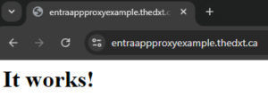 Entra Application Proxy - theDXT