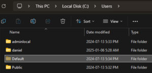 Windows Default User Profile - theDXT