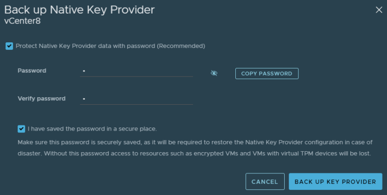 VMware vCenter Native Key Provider - theDXT