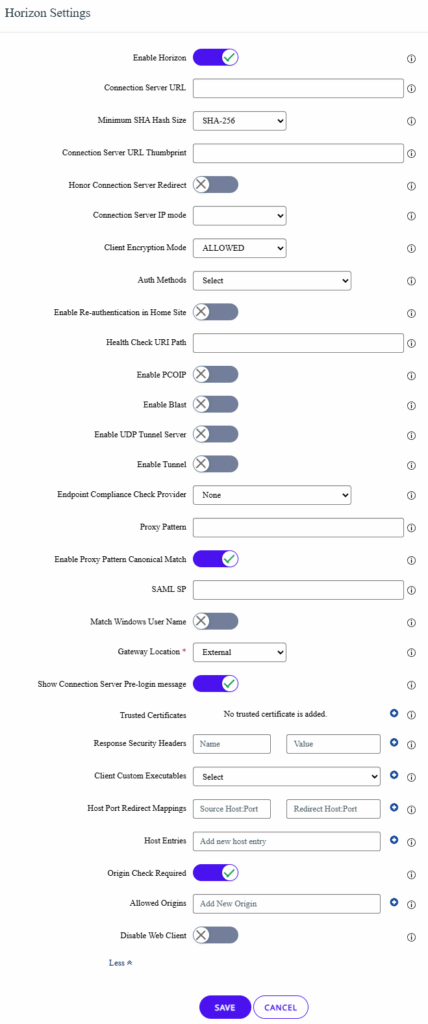 Configure Omnissa UAG with Omnissa Horizon - theDXT